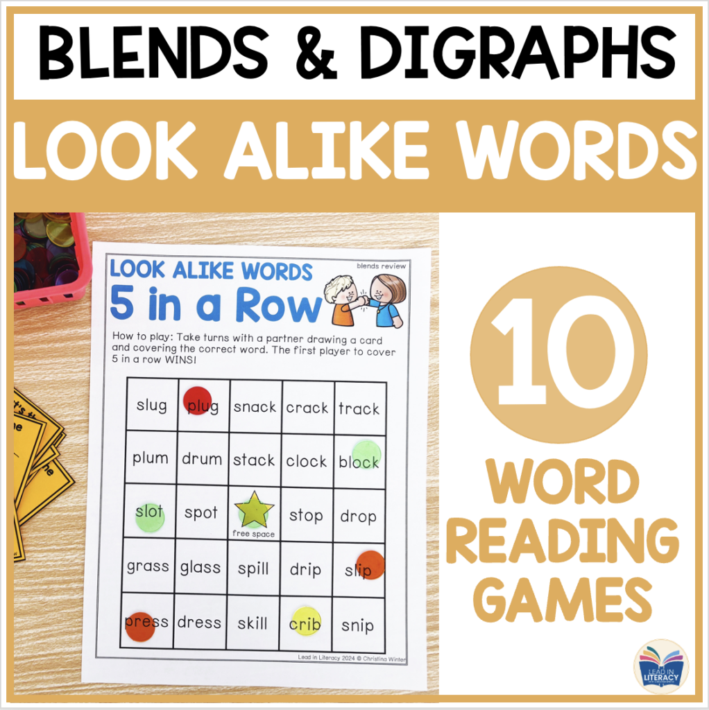 The Best Practice Activities for Blends and Digraphs - Lead in Literacy ...
