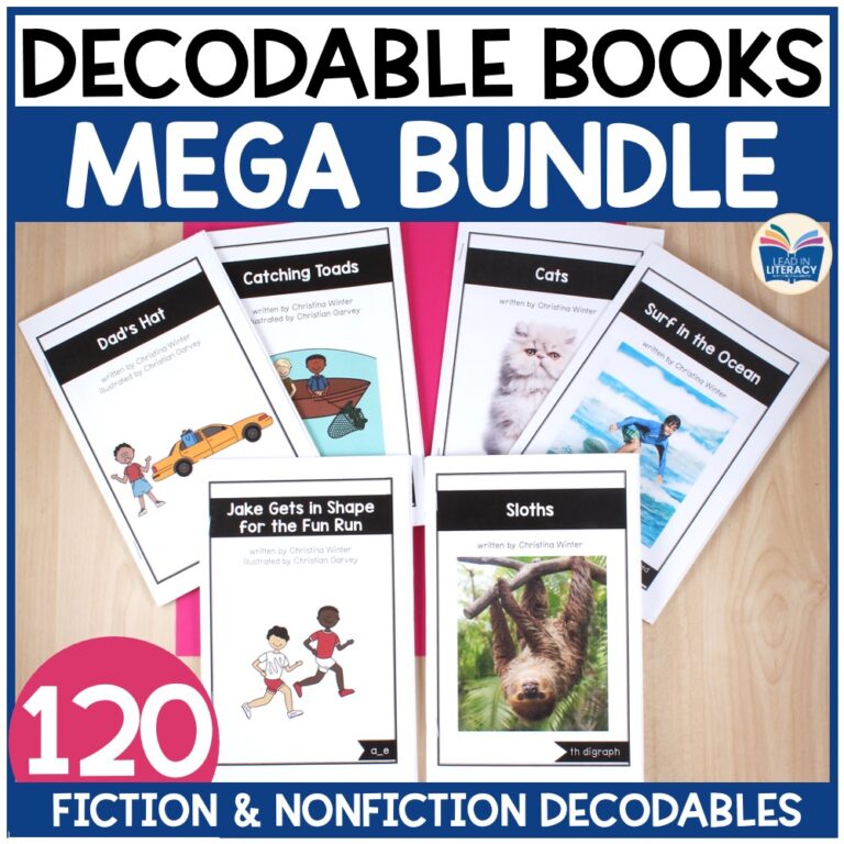 Fiction & Nonfiction Decodable Books with Lesson Plans MEGA BUNDLE ...