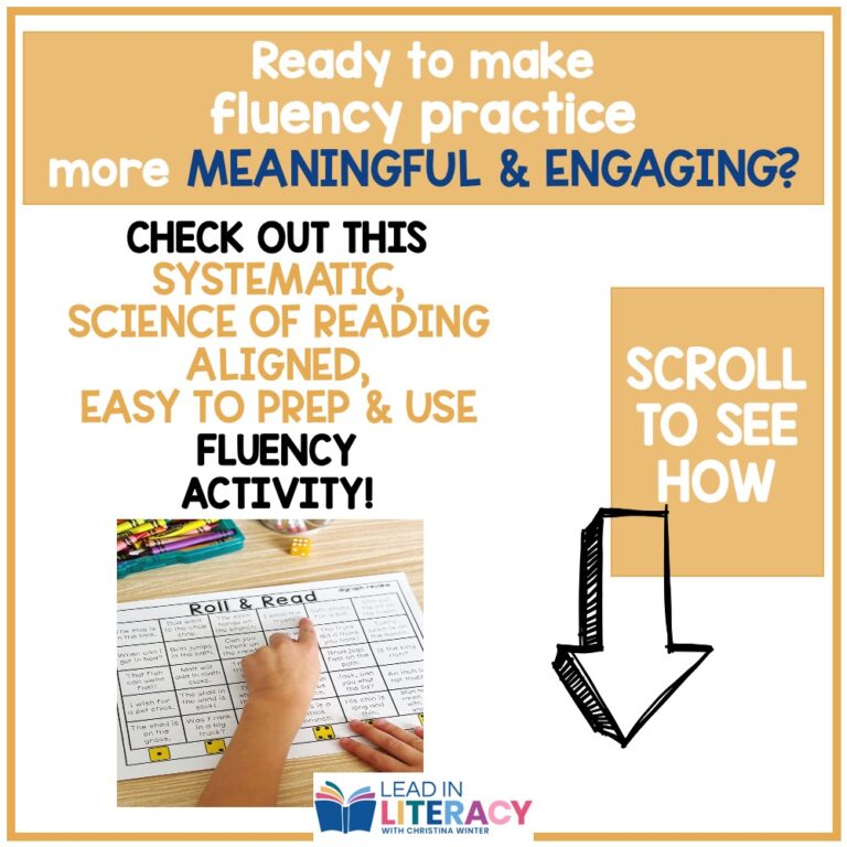 Roll and Read Phonics Center - Blends & Digraphs - Lead in Literacy ...