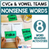 Long Vowel Activities For Beginning Readers - Lead in Literacy ...