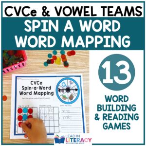 Long Vowel Activities For Beginning Readers - Lead in Literacy ...