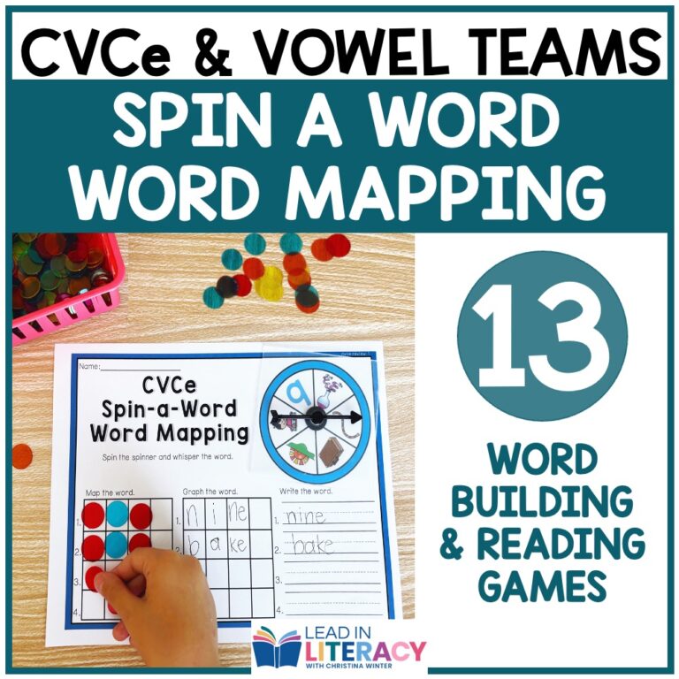Long Vowel Activities For Beginning Readers - Lead in Literacy ...