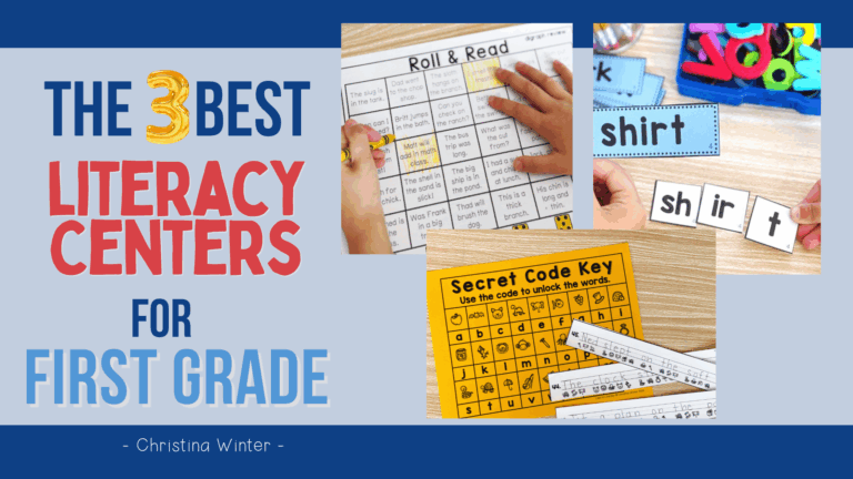 The Best Literacy Centers for First Grade - Lead in Literacy ...